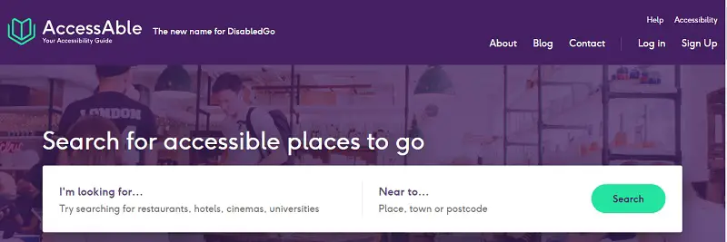 AccessAble: accessibility information for across the UK